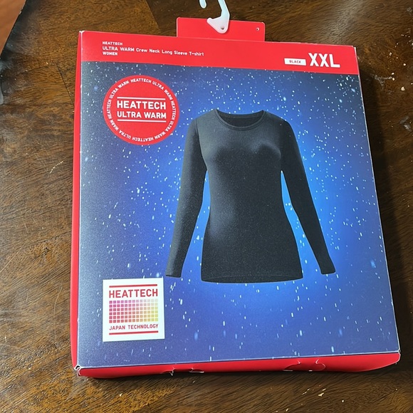 Uniqlo | Tops | Uniqlo Heat Tech Ultra Warm Long Sleeve Tee Xxl | Poshmark
